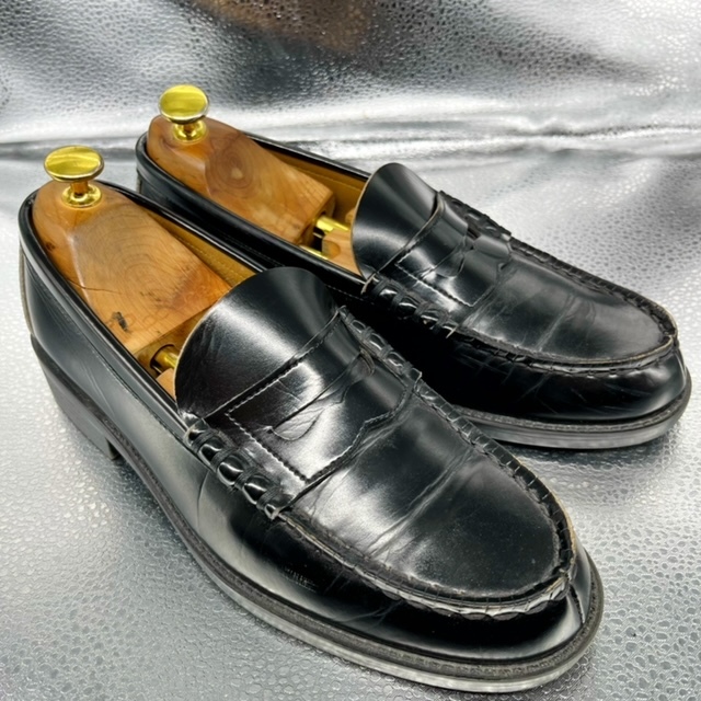 【やや傷や汚れあり】★HARUTA ハルタ★ローファー/25.5EEE/メンズシューズ/カジュアルシューズ/ビジネスシューズ/黒の落札情報詳細 - ヤフオク落札価格検索 オークフリー