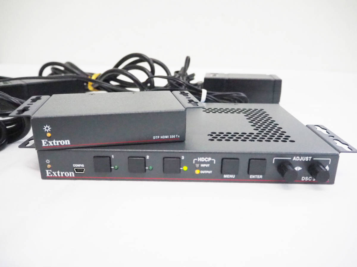 【目立った傷や汚れなし】Extron製★HDCP準拠3入力ビデオスケーラー DSC 301 HD / HDMI対応DTPトランスミッター ...