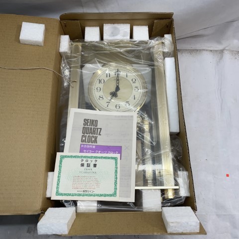 【未使用】 456Q【新品ストック】セイコークオーツクロック KS783A 木枠調八角掛時計（動品）箱付 の落札情報詳細 - ヤフオク落札価格 ...