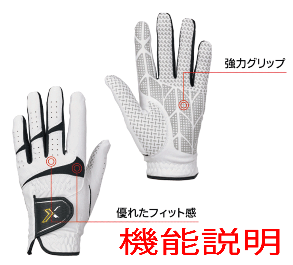 【未使用】新品 送料無料 ダンロップ 2022.9 ゼクシオ GGG-X018 ホワイト 2枚セット 24.0 パターンの異なる3種のシリコン ...