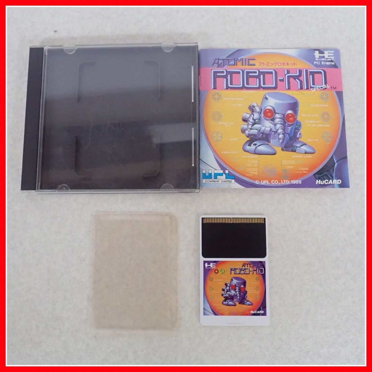 【傷や汚れあり】 動作保証品 PCE PCエンジン Huカード ATOMIC ROBO-KID SPECIAL アトミックロボキッド UPL ...