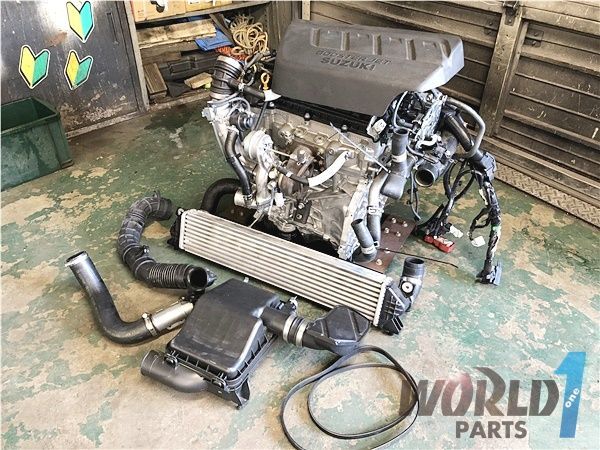 【傷や汚れあり】【実動・低走行】ZC33S スイフトスポーツ K14C エンジン本体 14252km 動画付き スズキ スイスポ SWIFT ...