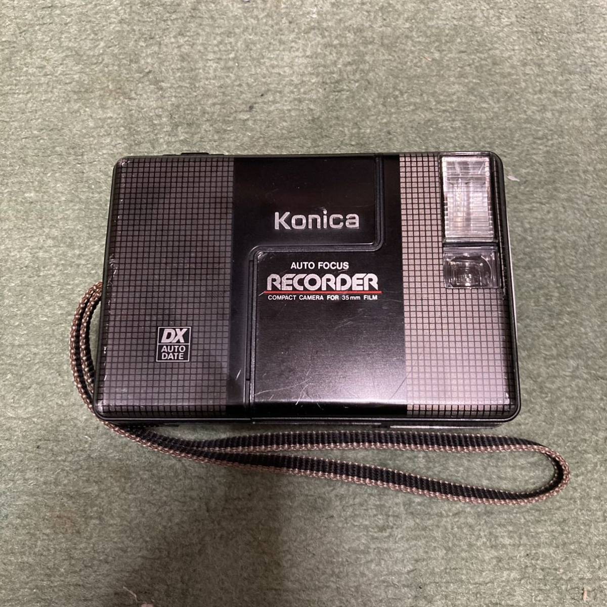 【やや傷や汚れあり】C2701【完動品】Konica recorder HEXANON 24mm F4コンパクトフィルムカメラ 動作品 美品 ...