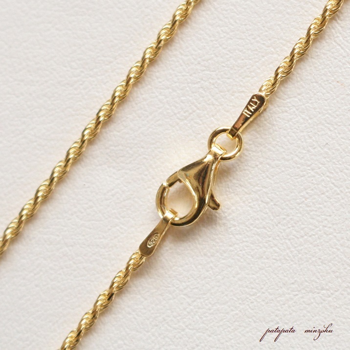 【未使用】カット フレンチ ロープ チェーン 1.4mm 50cm 金鍍金 SV925 ゴールドコーティング パタミン チェーン ゴールド ネックレス ペンダントの落札情報詳細 - Yahoo ...