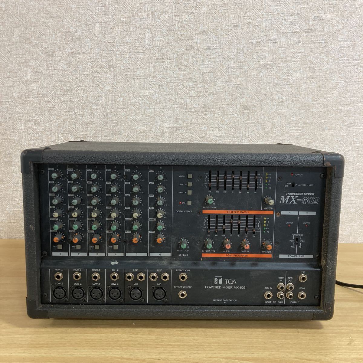 【傷や汚れあり】TOA トア POWERED MIXER MX-602 パワードミキサー ミキサー ホビー カルチャー 楽器 器材 ...