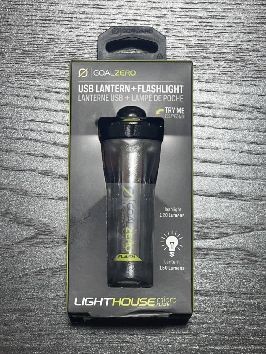 【未使用】送料コミ追跡アリ 新品 ゴール ゼロ LEDランタン マイクロ フラッシュ ライトハウス USB★Goal Zero Lighthouse Micro Flash GoalZero ...