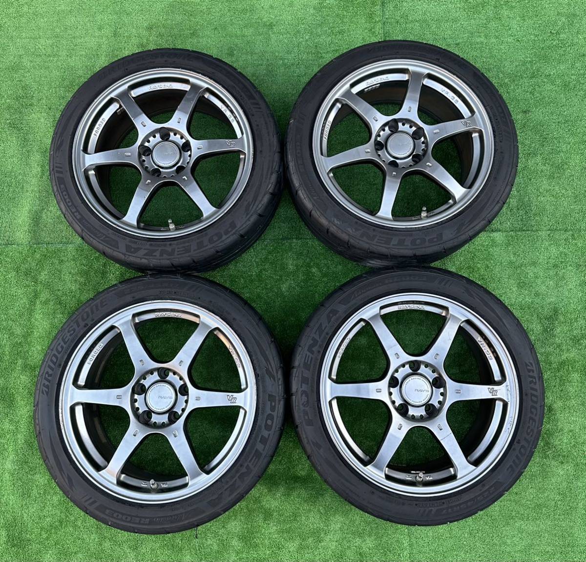 【やや傷や汚れあり】RAYS VOLK VR G2 レイズVR G2 8.J ＋30 114.3 4本セット 良サイズ 美品 鍛造 軽量高剛性 ...