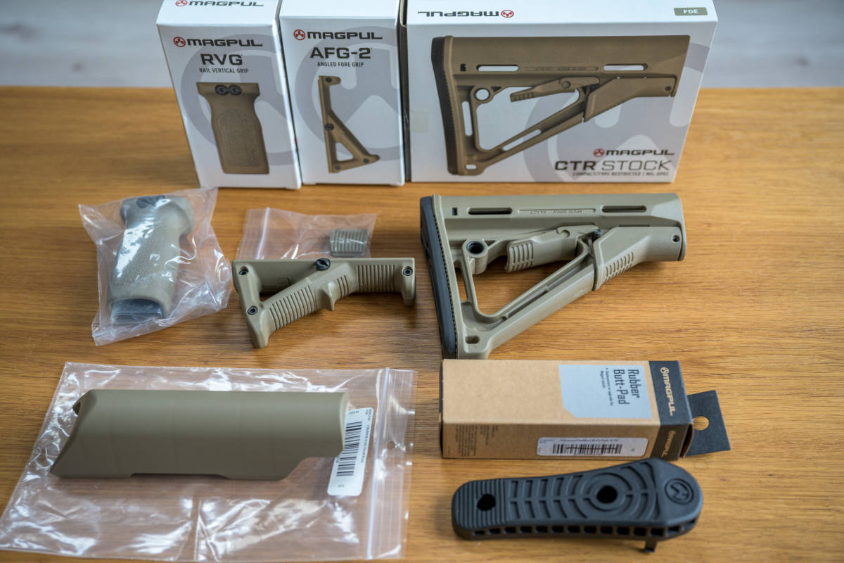 【未使用】MAGPUL MAG511 マグプル フォアグリップ XTM Hand Stop Kit 【ブラック】 東京マルイ M4 SCAR ...