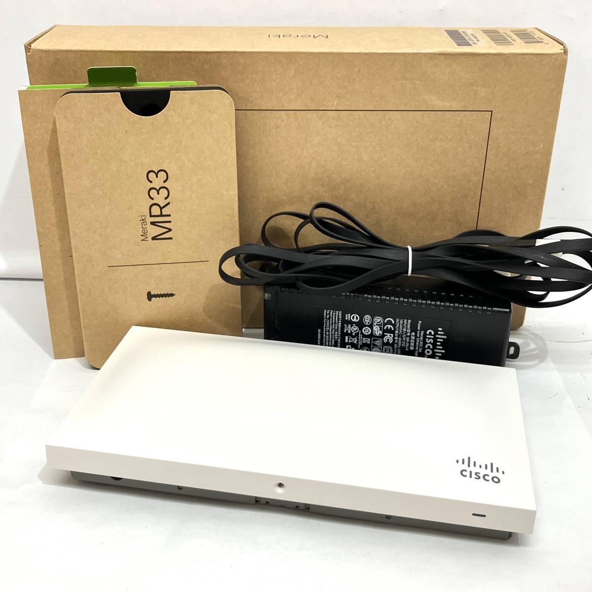 【目立った傷や汚れなし】CISCO Meraki MR33 ワイヤレスLAN 屋内アクセスポイント MR33-HW クラウド管理型 ...
