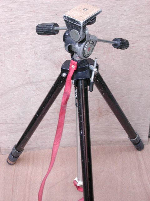 quickset SAMSON サムソン大型三脚4段 ディアドルフ ジッツオ雲台の落札情報詳細 - ヤフオク落札価格検索 オークフリー