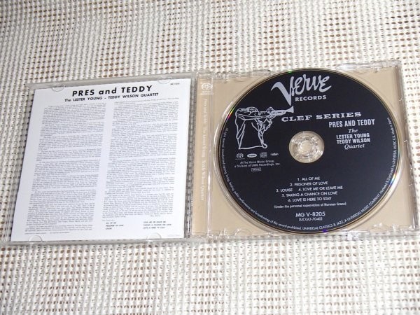 【中古】廃盤 高音質 SACD Lester Young Teddy Wilson Quartet Pres And Teddy / Gene ...