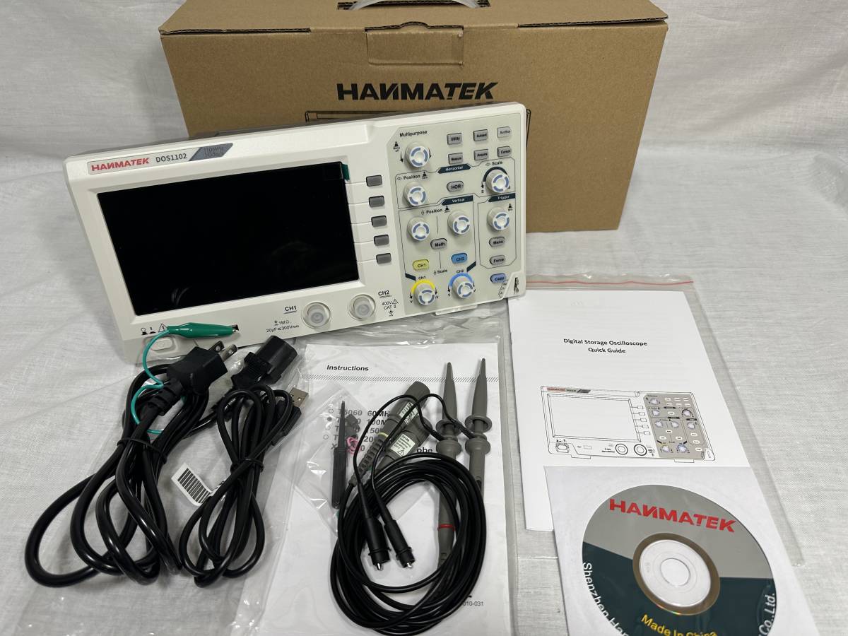 【目立った傷や汚れなし】HANMATEK HO52 デジタルオシロスコープの落札情報詳細 - ヤフオク落札価格検索 オークフリー