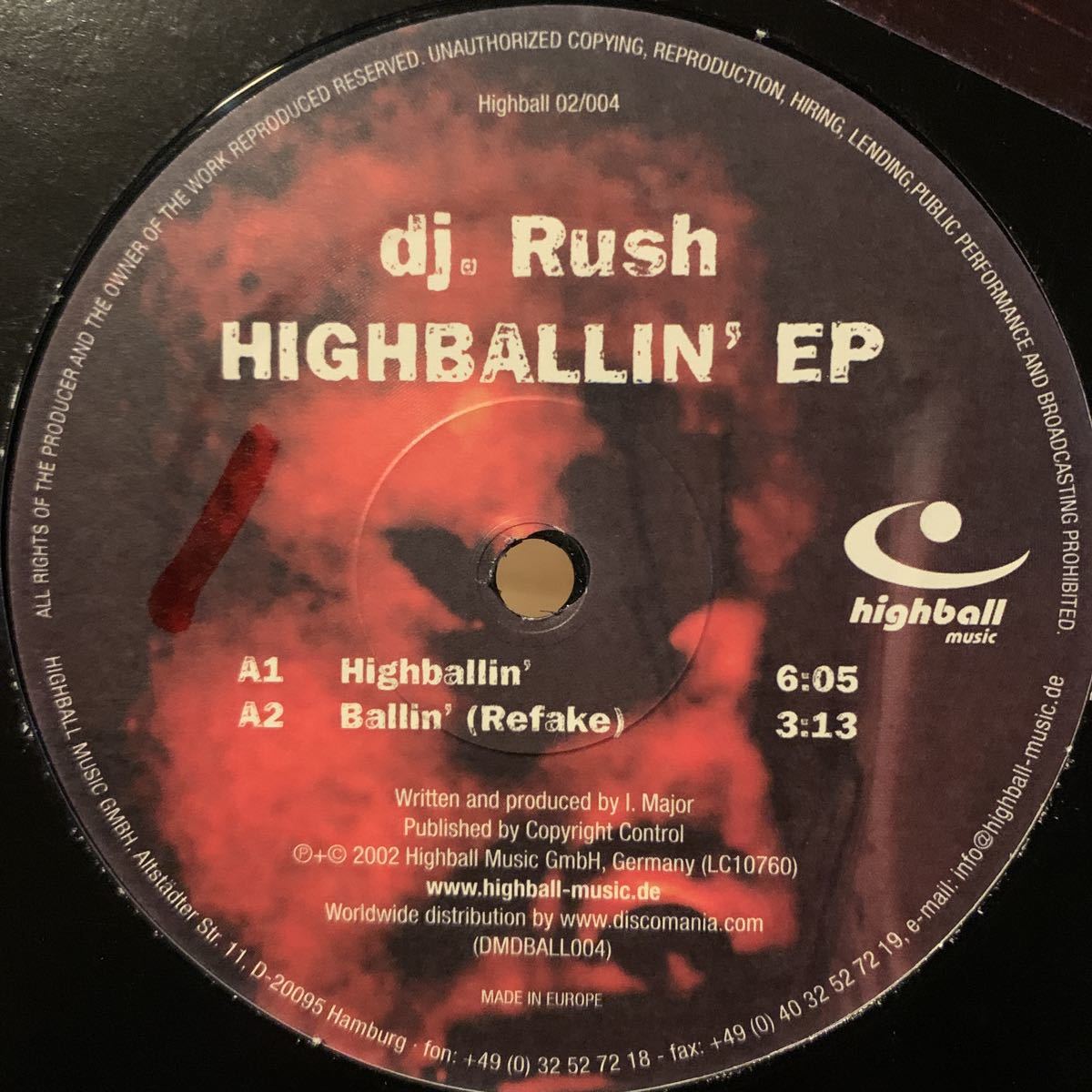 【傷や汚れあり】[ DJ Rush - Highballin' EP - Highball Music Highball 02/004 ]の落札情報詳細 - ヤフオク落札価格検索 オークフリー