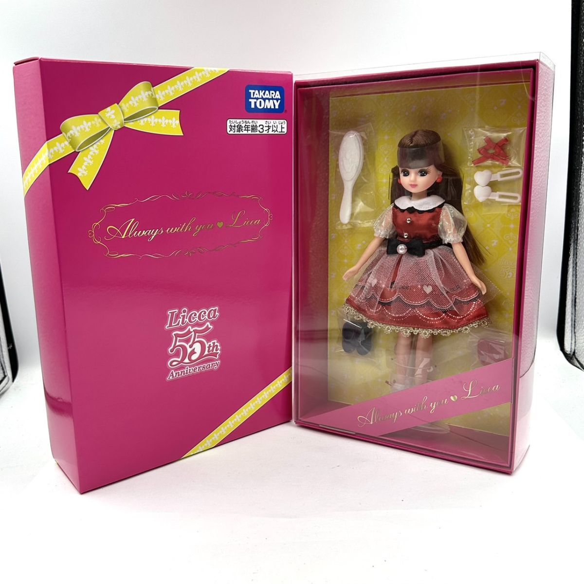 【傷や汚れあり】G136-SB2-17 TAKARA TOMY タカラトミー Licca 株主優待2022年 限定リカちゃん 55周年記念 ...