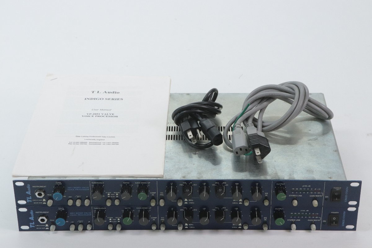 【傷や汚れあり】【通電確認済み/2台セット】TL Audio ティーエルオーディオ INDIGO series VP-2051 マイクプリ ...
