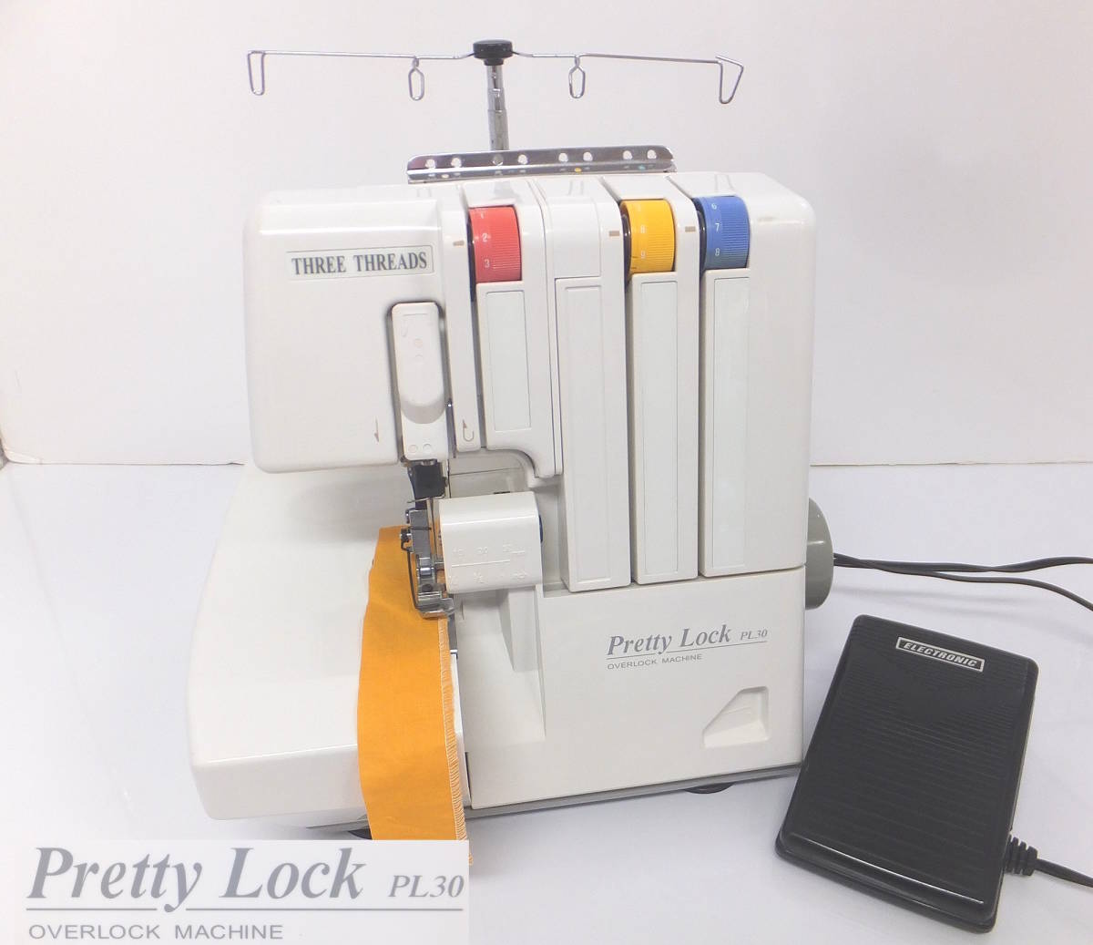 【傷や汚れあり】【よろづ屋】JUKI オーバーロックミシン 3本糸 Pretty Lock PL30 プリティロック ランプ付き ハンド ...