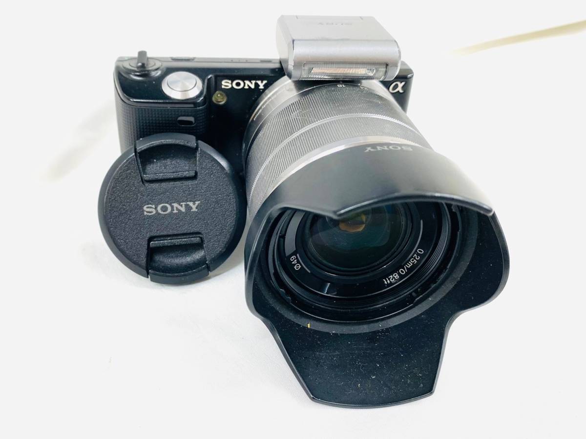 【やや傷や汚れあり】D6061*5 SONY ソニー α NEX-5 ミラーレス デジタル一眼カメラ E 3.5-5.6/18-55 0.25m/0.82ft レンズキャプ付きの落札情報詳細 ...