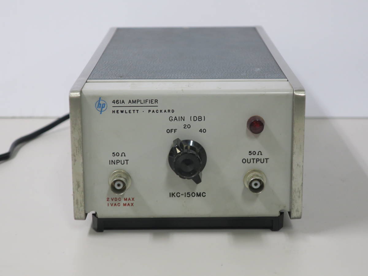 【傷や汚れあり】HP/Agilent 461A 高周波信号アンプ 前置増幅器 プリアンプ 150MHz/40dB マニュアル入手可 動作品の ...