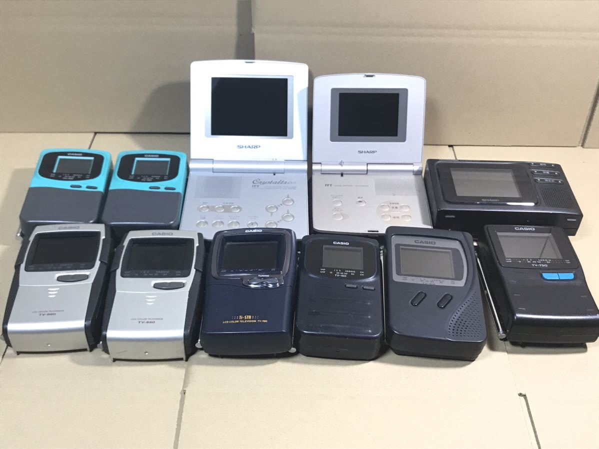 SHARP シャープ TFT CRYSTALTRON 液晶カラーテレビ ラジオ AM/FM 3E-P1 ポータブルテレビ の落札情報詳細 - ヤフオク落札価格検索 オークフリー