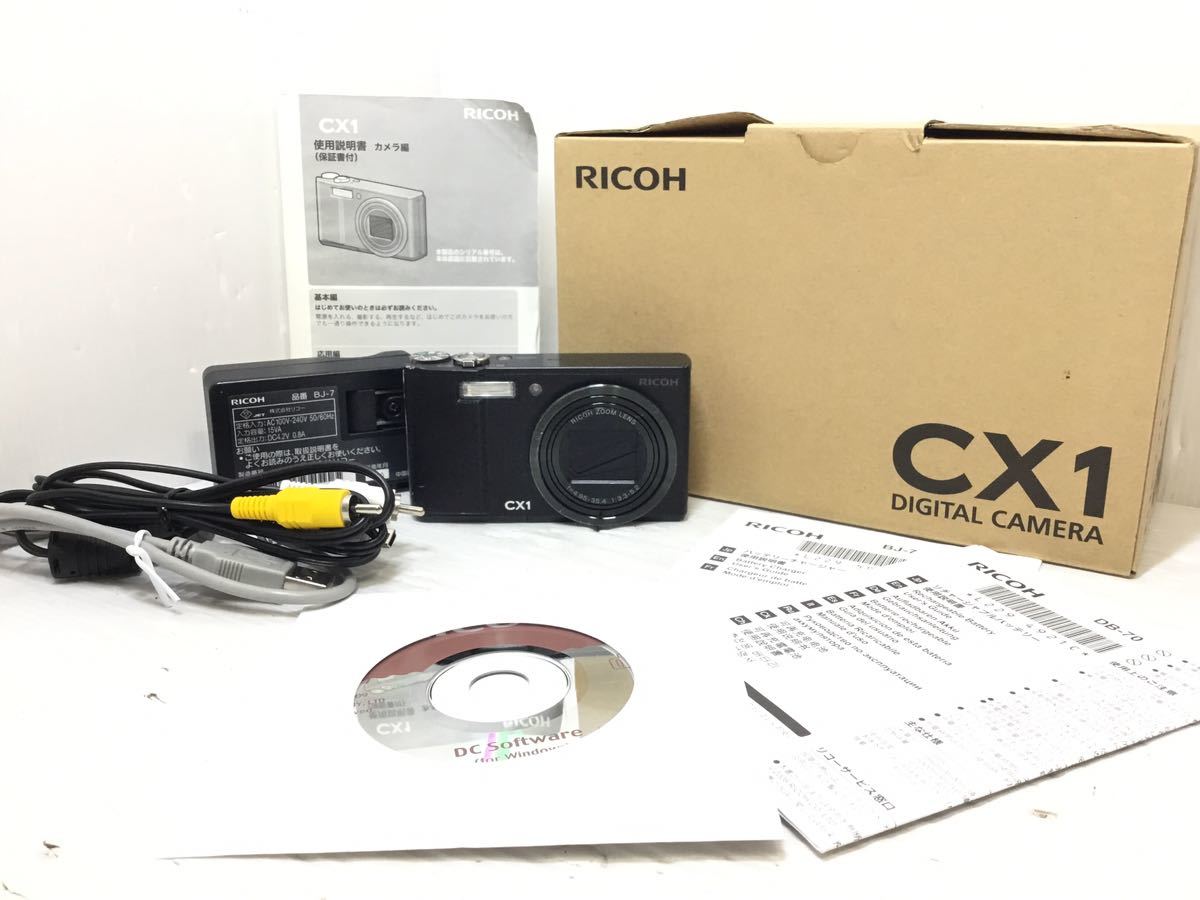 【やや傷や汚れあり】[K-2023]RICOH CX1 コンパクトデジタルカメラ★箱.取説つき ブラック リコー デジカメ☆売り切り 撮影.保存OK♪1円スタート!!の落札情報詳細 ...