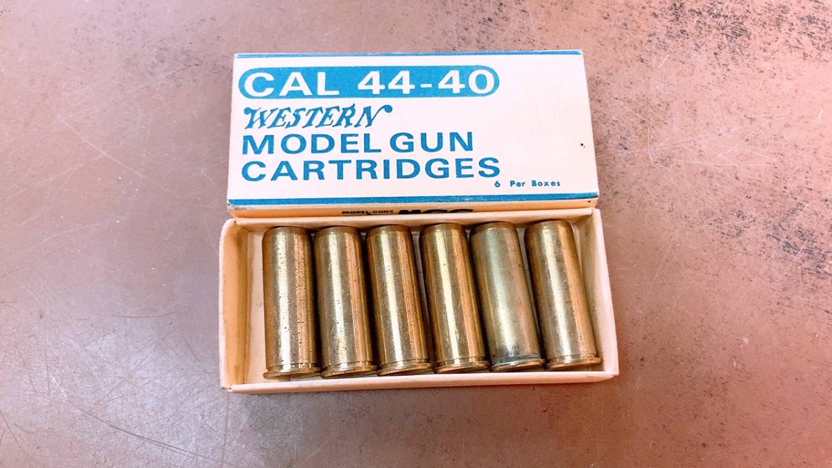 【未使用に近い】送料無料！MGC CAL 44-40 WESTERN MODEL GUN CARTRIDGES ウエスタン モデルガン ...