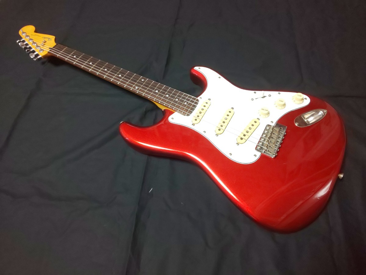 【傷や汚れあり】【Eシリアル】ST314-55 Fender Japan ミディアムスケール 【メンテ済み】キャンディアップルレッド ...