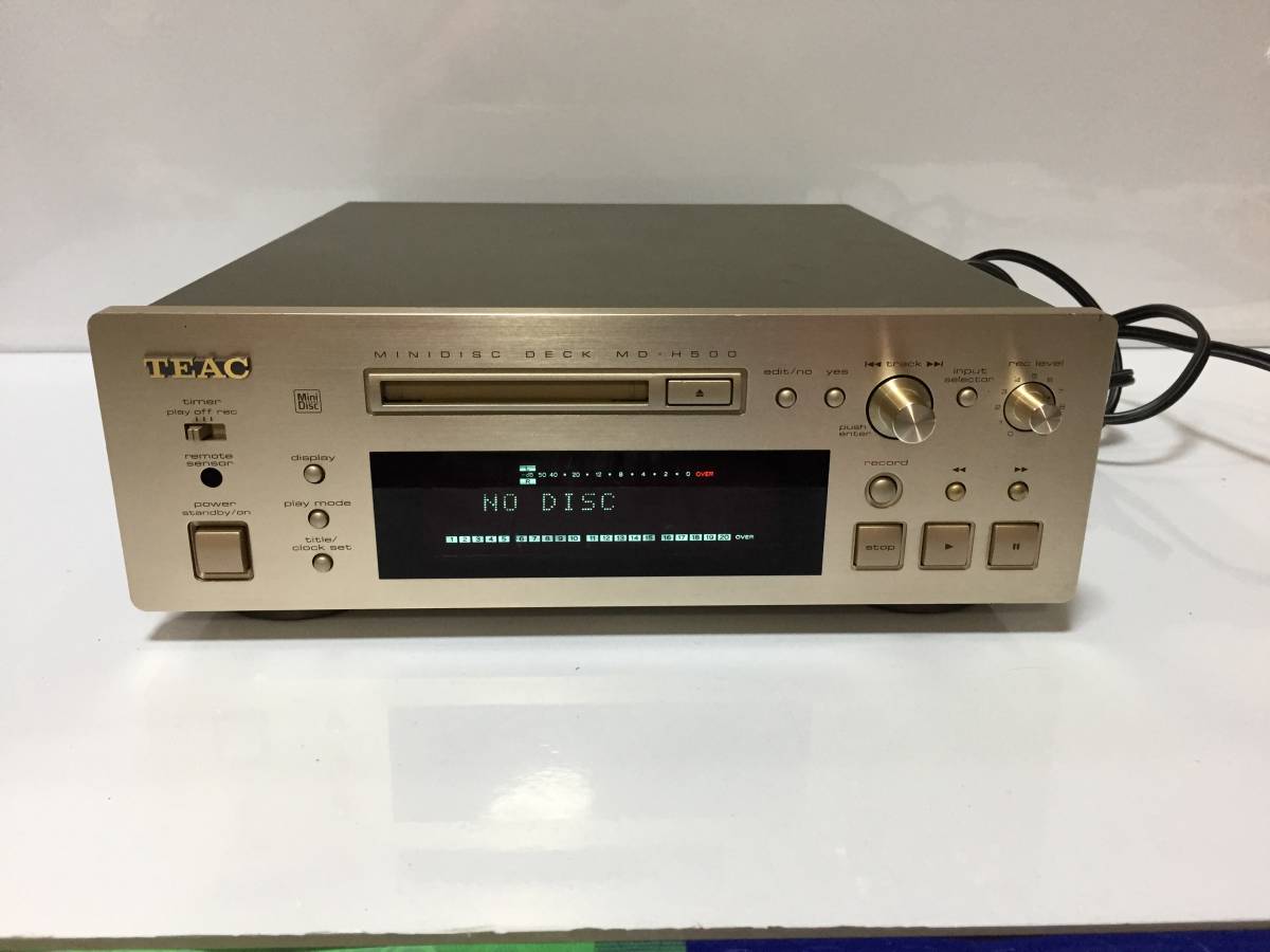 【傷や汚れあり】TEAC MDデッキ MD-H500 ジャンクRT-2652 の落札情報詳細 - ヤフオク落札価格検索 オークフリー
