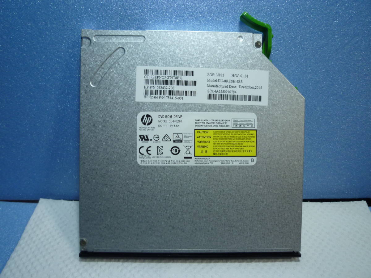 【目立った傷や汚れなし】HP DVD-ROMドライブ DU-8RESH ウルトラスリム型 9.5mm マウンタ－付きの落札情報詳細 ...
