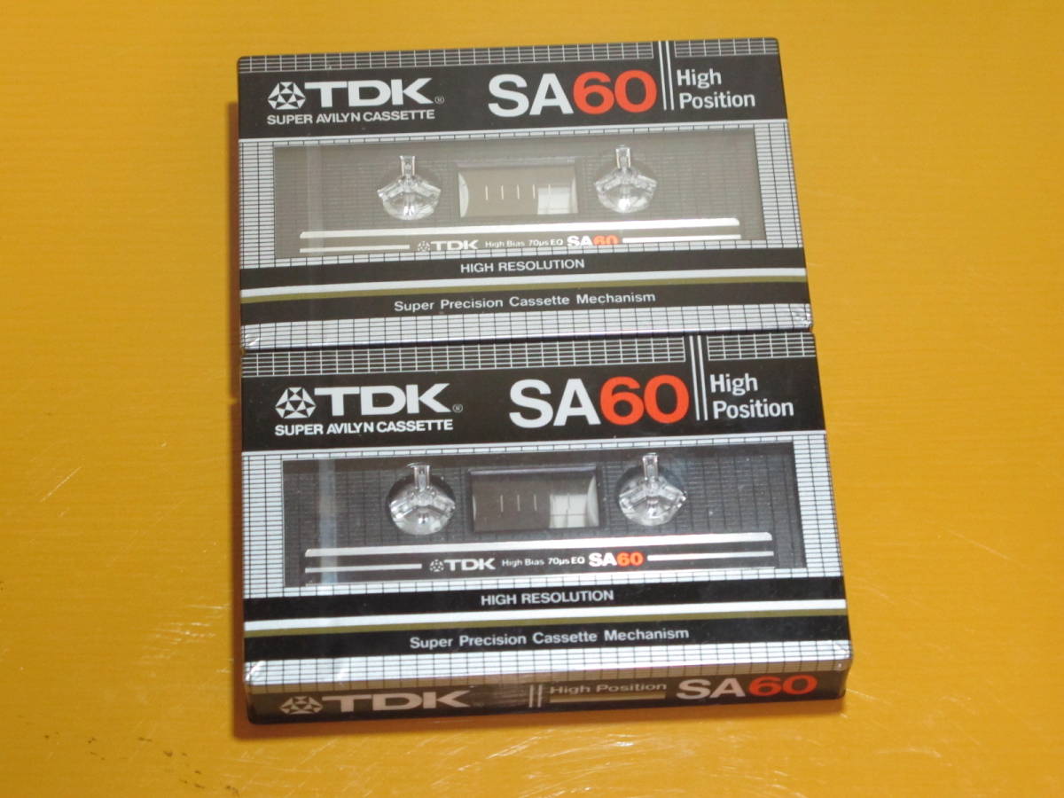 【未使用】3 未開封 カセットテープ TDK SA60(ハイポジション）60分 2本セットの落札情報詳細 - ヤフオク落札価格検索 オークフリー