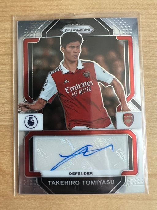【未使用に近い】直筆サインカード【冨安健洋／Takehiro Tomiyasu】 2022-23 Prizm Premier League Takehiro Tomiyasu ...