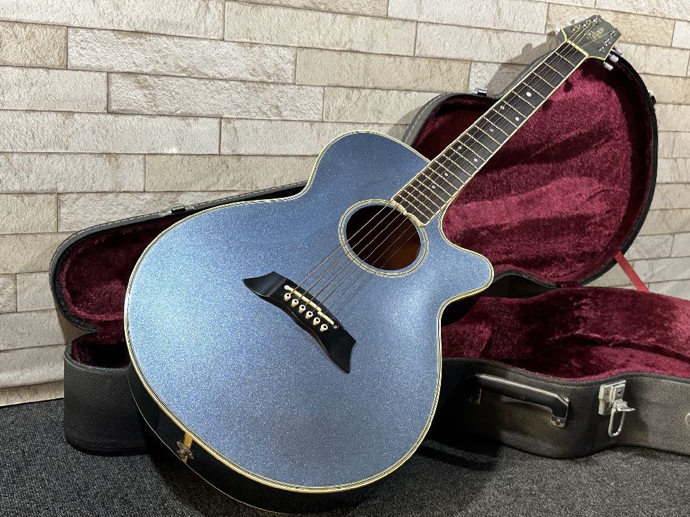【やや傷や汚れあり】66 〇 TAKAMINE PT-108 エレクトリックアコースティックギター ハードケース付き / タカミネ エレアコ ...
