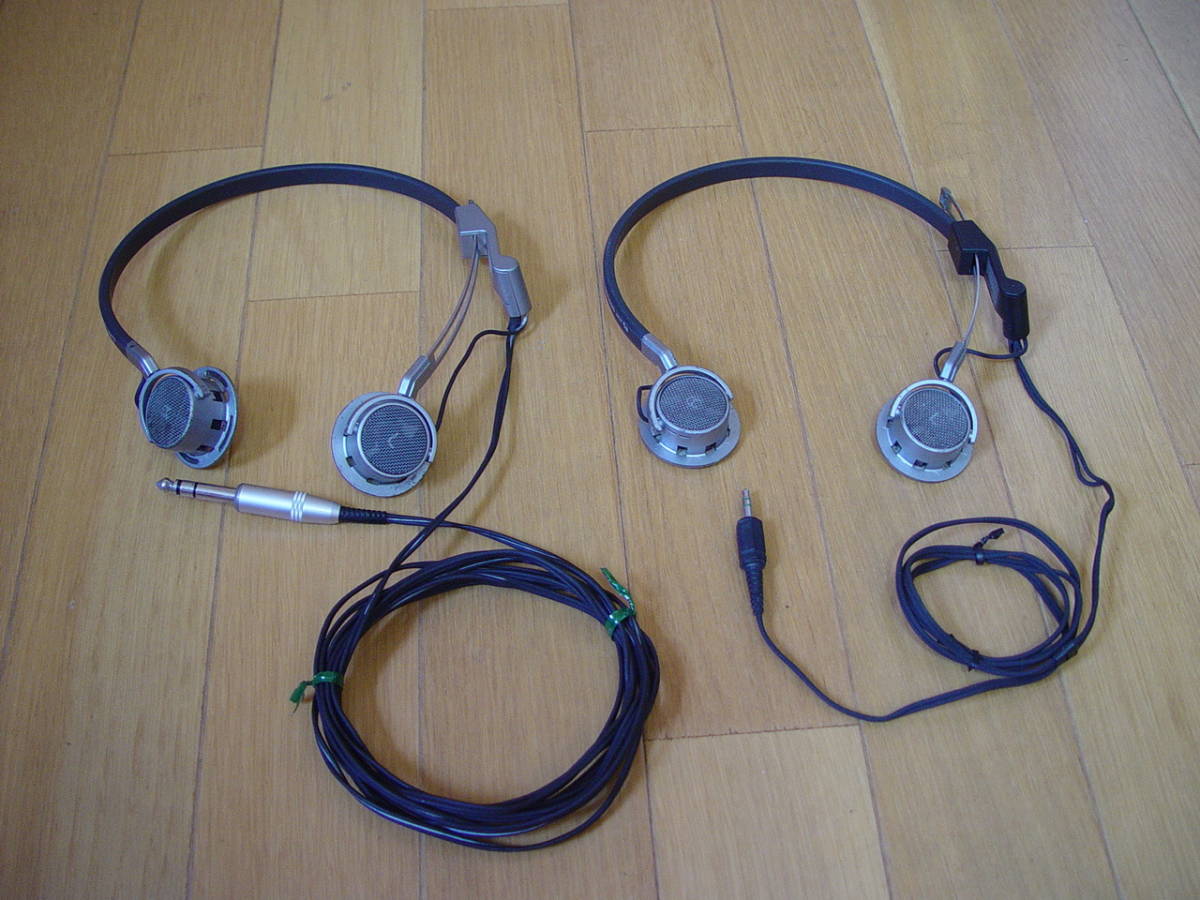 【傷や汚れあり】ソニー ステレオ ヘッドホン MDR-5A と MDR-7 2個セット SONY 検索 ビンテージ vintage ...