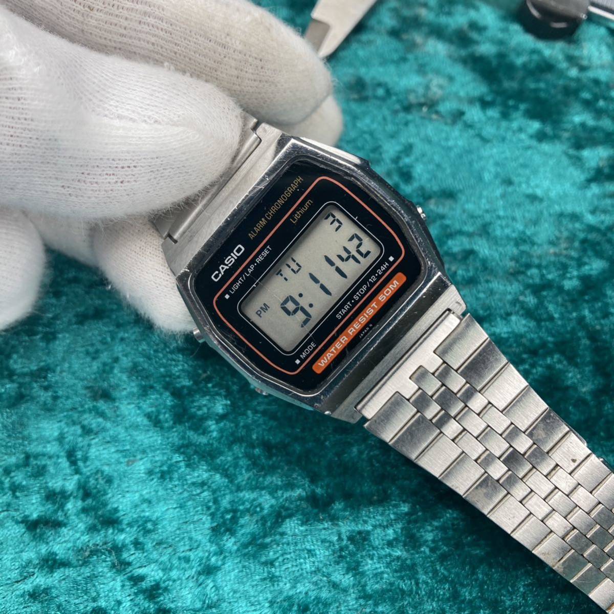 b013 CASIO カシオ A653 リチウム5 アラームクロノグラフ デジタル メンズ クォーツ 腕時計 3の落札情報詳細 - ヤフオク落札価格検索 オークフリー