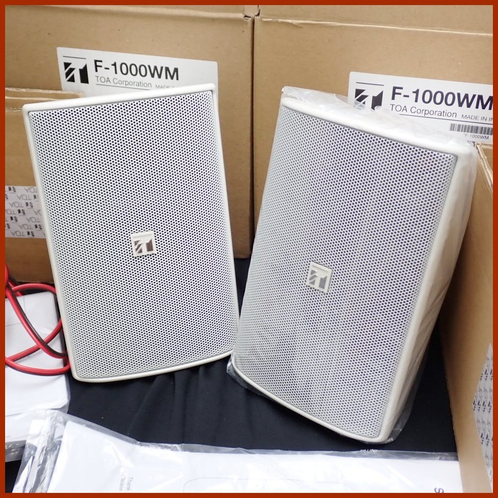 【未使用】★未使用 TOA コンパクトスピーカー 15w F-1000WM 2台セット/ホワイト/2020年製/取説・外箱付き&1783200036の落札情報詳細 - ヤフオク落札価格検索 ...