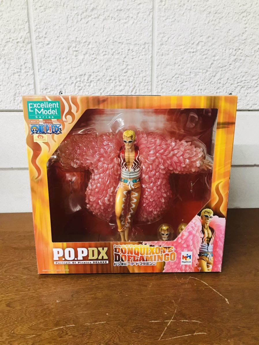 【目立った傷や汚れなし】★新品未開封 POP DX ワンピースPOP ONE PIECE メガハウス ドンキホーテ・ドフラミンゴ フィギュア ...
