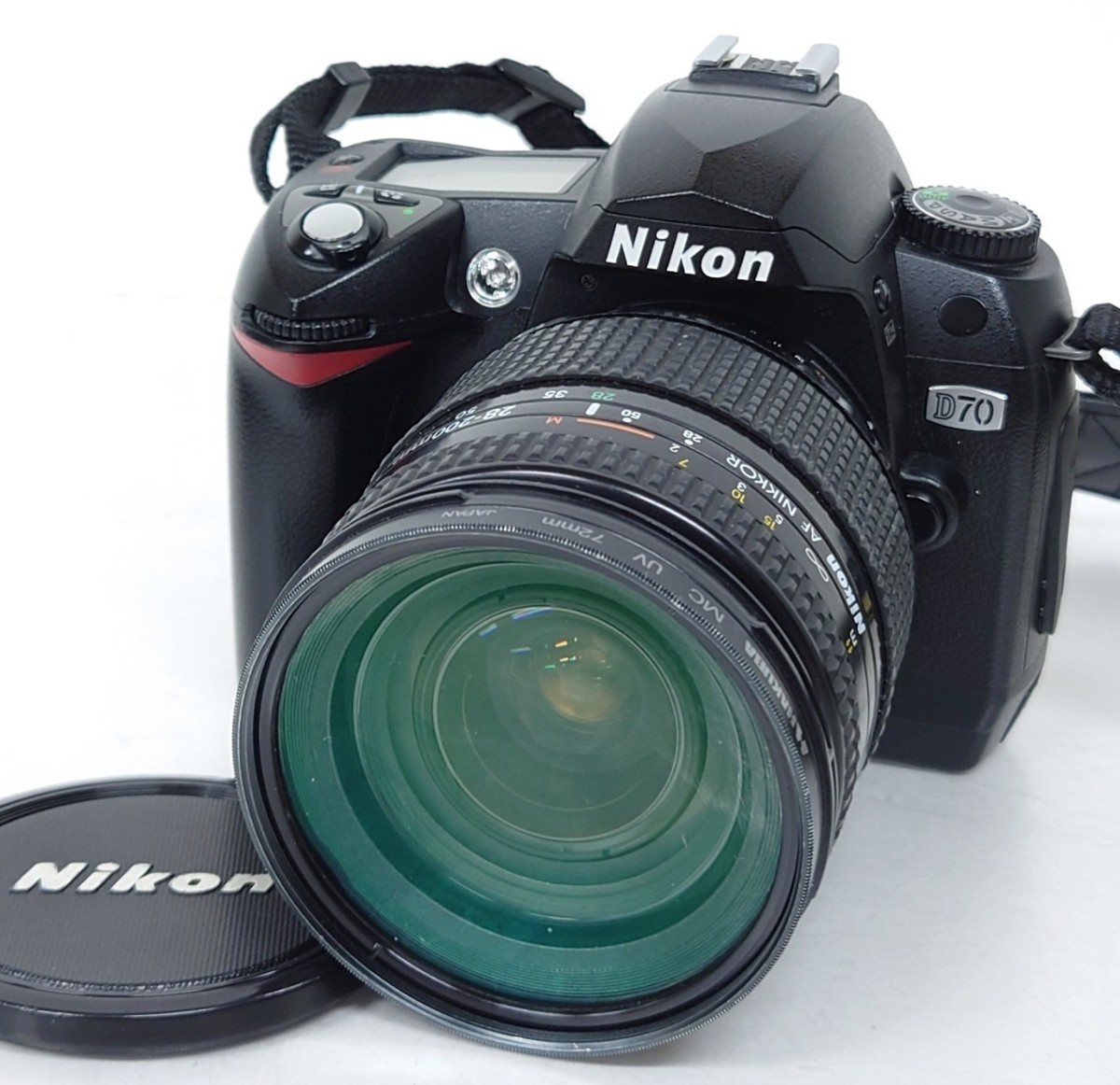 【やや傷や汚れあり】【B02-104】 Nikon D70 デジタル一眼レフカメラ レンズ AF NIKKOR 28-200mm 1:3.5 ...