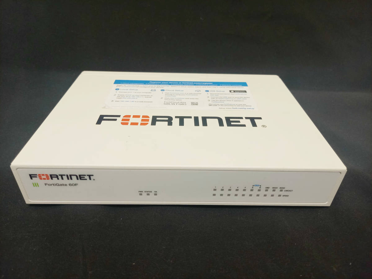【やや傷や汚れあり】【R05UTM117】FORTINET/UTM FG-60F ライセンス：2026/3/23 初期化済/FortiGate ...