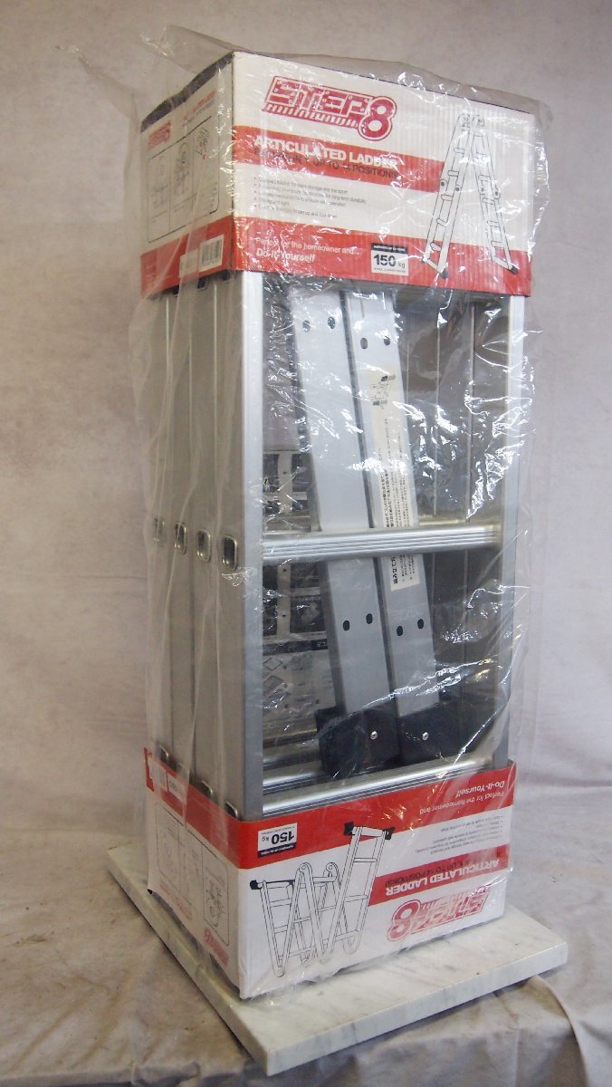 【傷や汚れあり】G617-U29-57 Primedirect プライムダイレクト STEP8 ステップエイト 折りたたみはしご 脚立 踏み台 作業台 最大サイズ340cm ⑥の落札情報詳細 ...