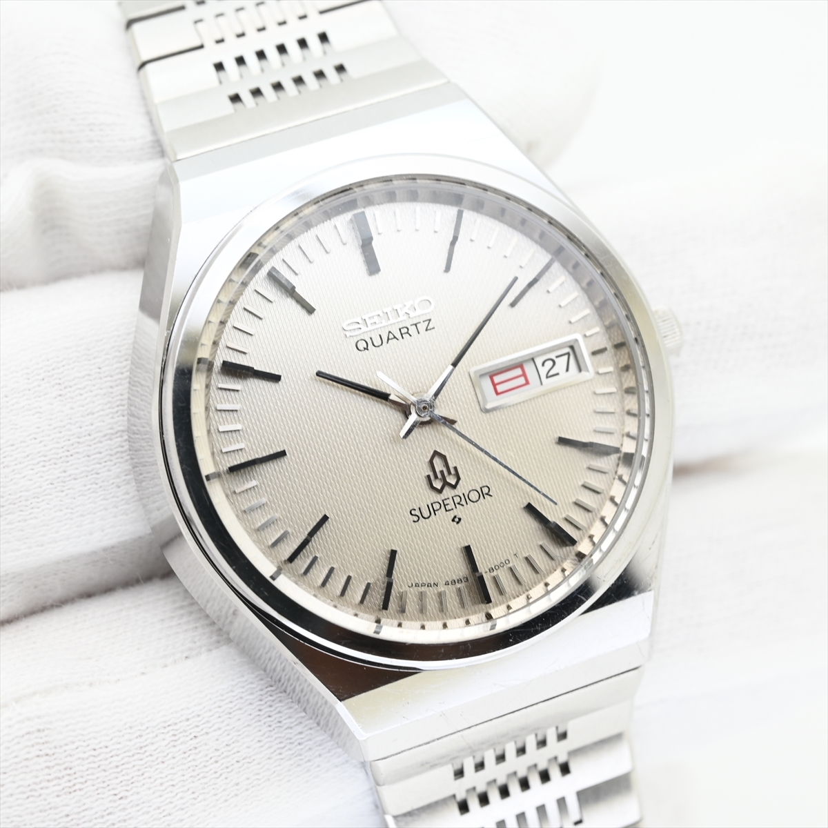 CASIO カシオ 50QS-17 腕時計 稼動品 デジタル レア シルバー 黒 ネイビー ステンレス ビンテージ 希少 ★の落札情報詳細 ...