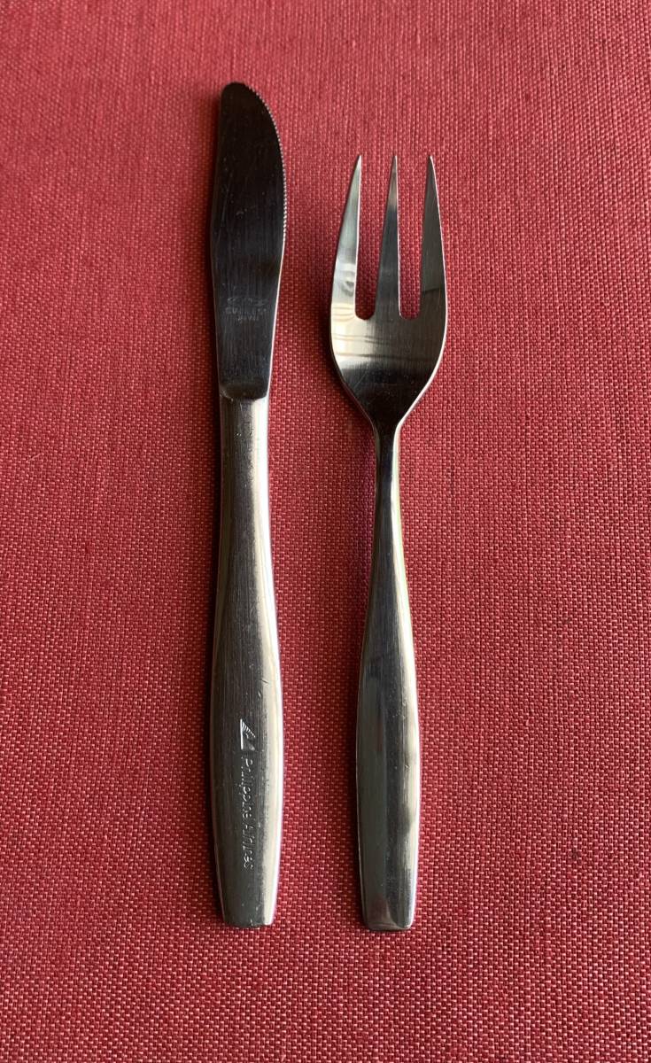 【傷や汚れあり】Philippine Airlines ナイフ＆フォーク セット フィリピン航空 カトラリー ステンレス ノベルティ ...