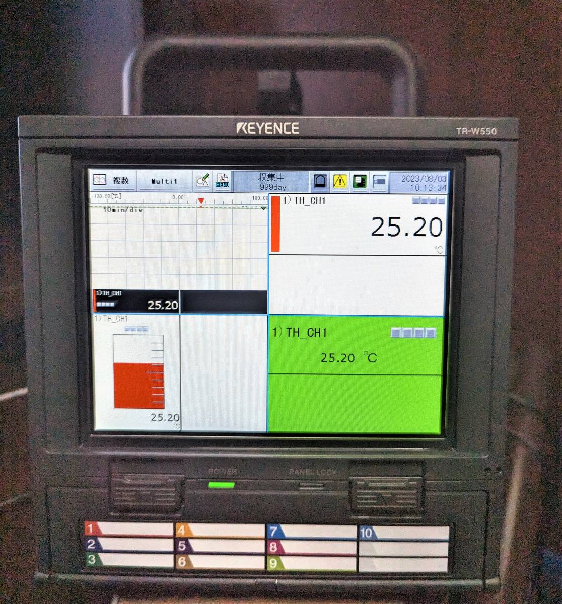 【未使用に近い】KEYENCE キーエンス タッチ型ペーパーレスレコーダー TR-W550 美品！の落札情報詳細 - Yahoo!オークション落札価格検索 オークフリー