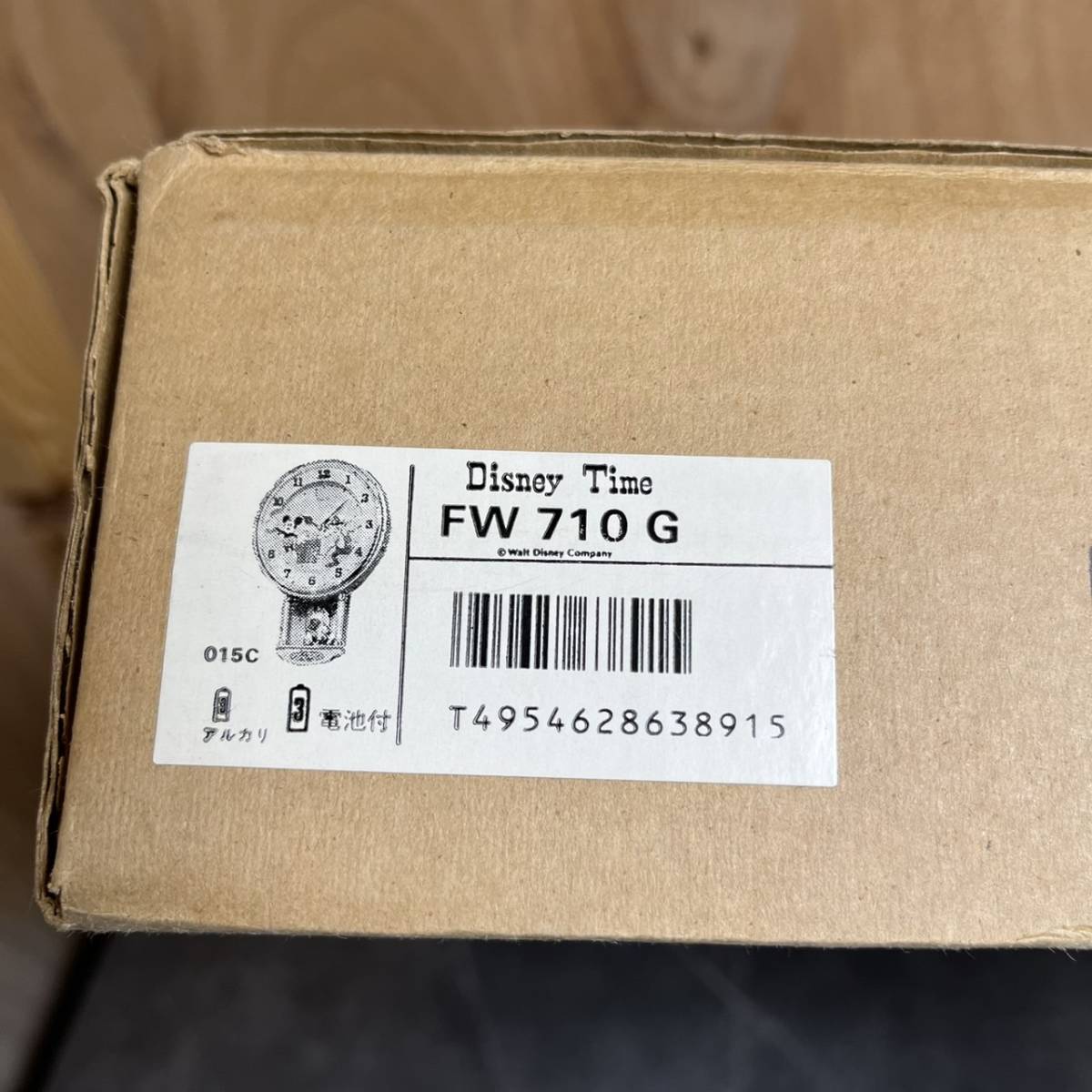 【未使用】☆未使用 Disney Time ディズニータイム 掛時計 FW710G からくり時計 壁掛け 振り子 取説/元箱付(中古品/現状品 ...