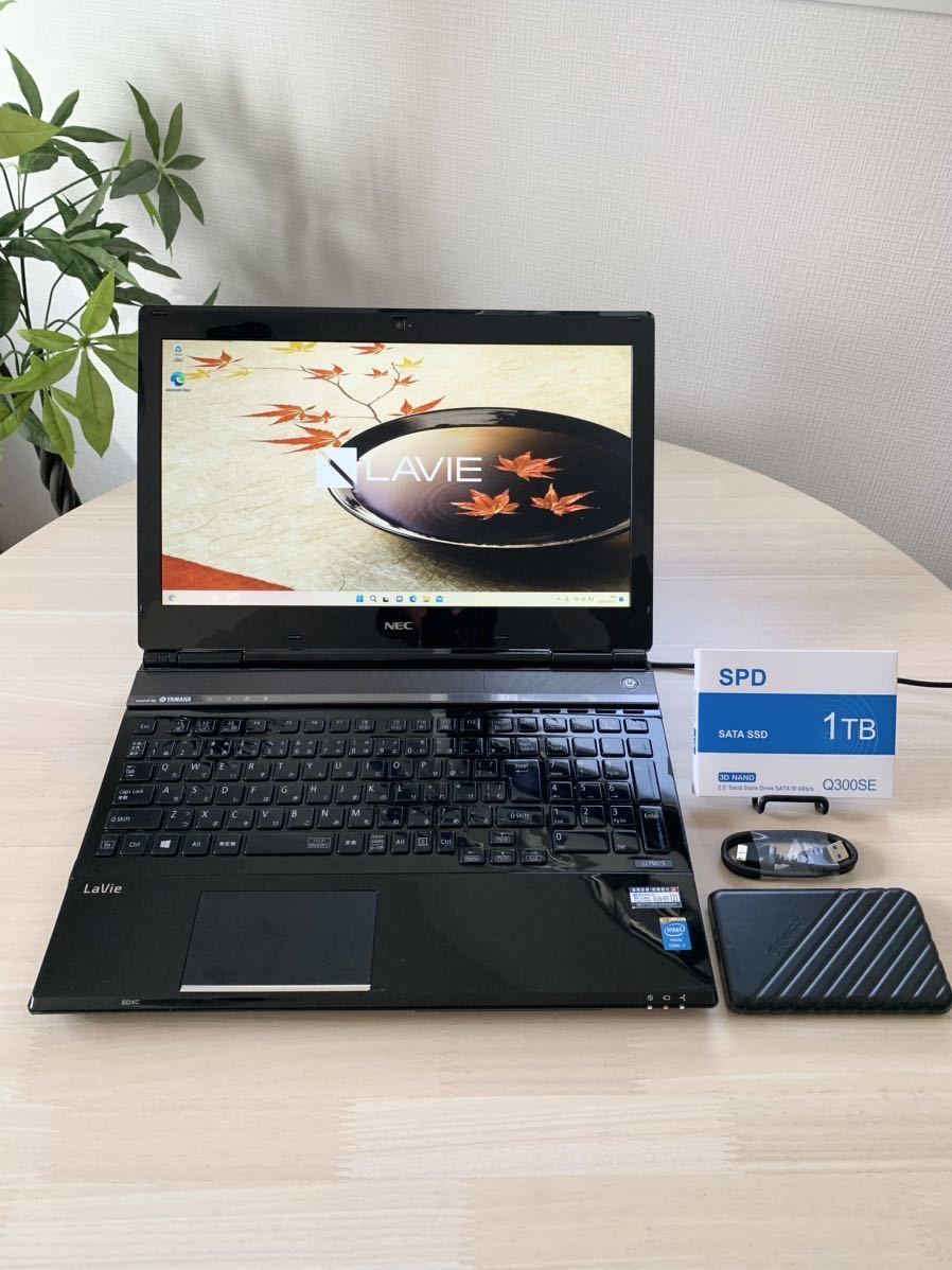 【傷や汚れあり】新品SSD1TB(1000GB)+HDD500GB 新品メモリ16GB Core i7 LL750/S Windows11 Office2021 Blu-ray Webカメラ ...