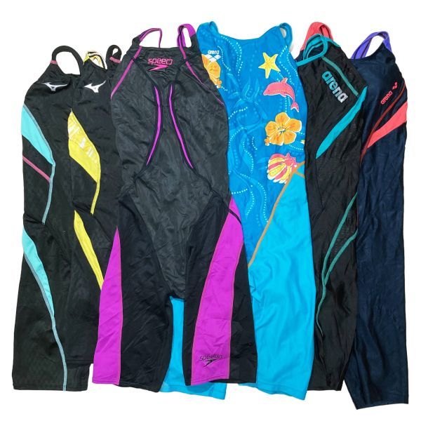 【傷や汚れあり】7【整理品リサイクル】スピードMIZUNOアリーナ女子競泳水着6枚セット(S～L)★Fastskin XT・FINA承認の落札 ...