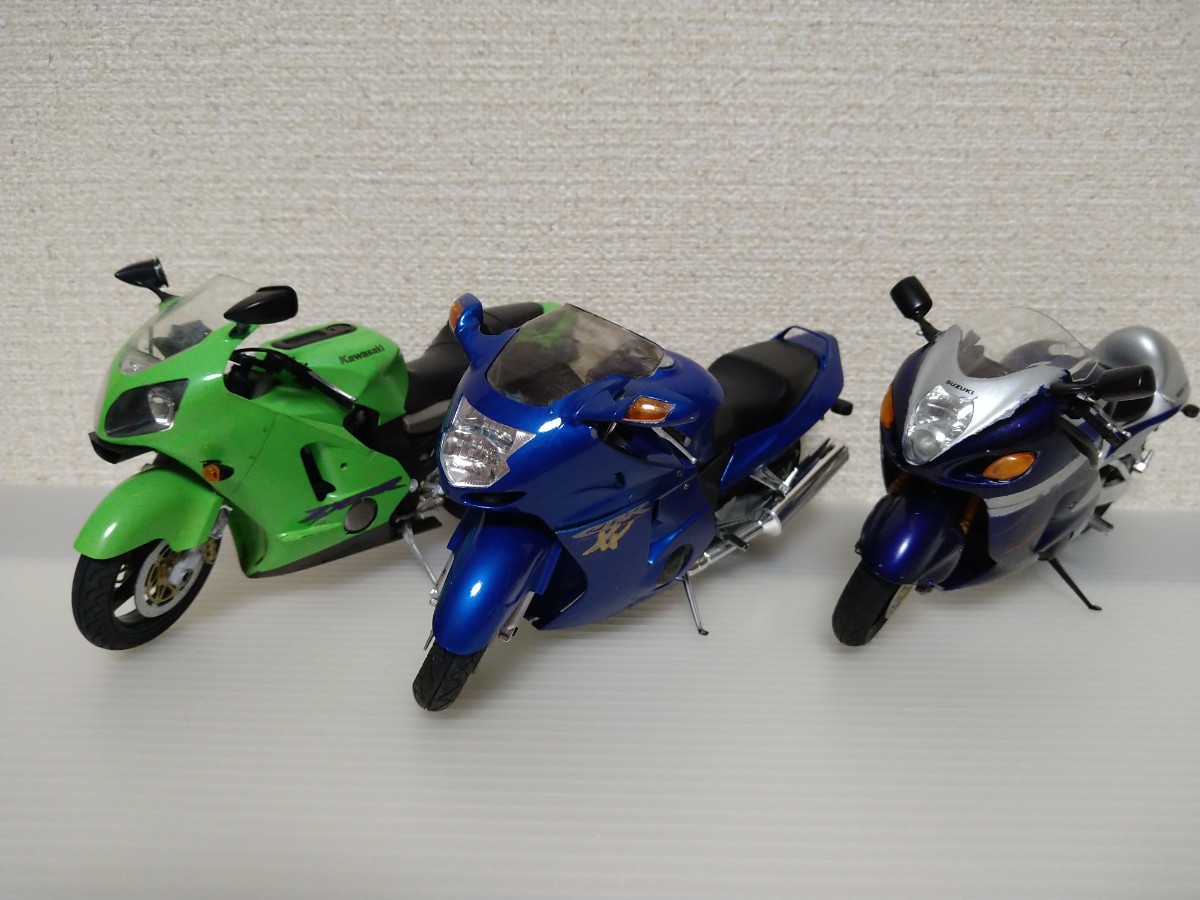 【全体的に状態が悪い】タミヤ 1/12 「ニンジャ ZX-12R」「GSX1300R 隼」「CBR1100XX スーパーブラックバード」3台セット 塗装済完成品 ジャンク 欠品有の落札情報詳細 ...