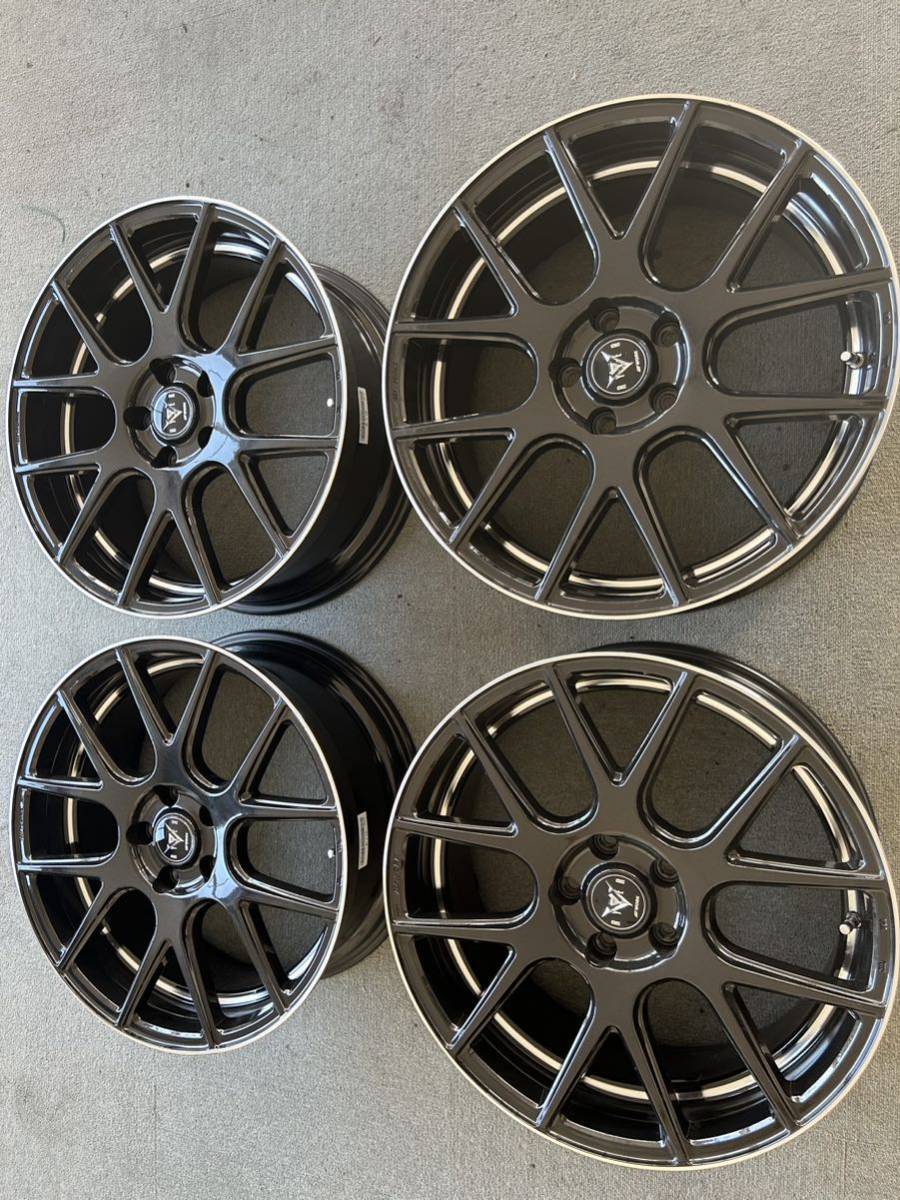 【傷や汚れあり】【30アルヴェル】 WORK RYVER レイバー F015 18X8.5J/9.5J +38 114.3/5 タイヤおまけ ...