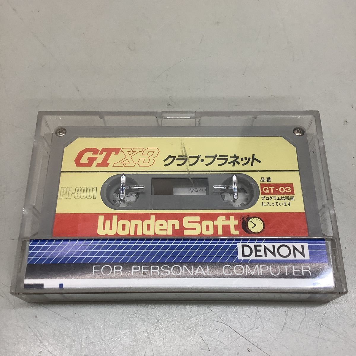 【傷や汚れあり】(11) Wonder soft GTX3 クラブ プラネット PC-6001 カセットテープ ソフト 現状品 動作未確認 ...