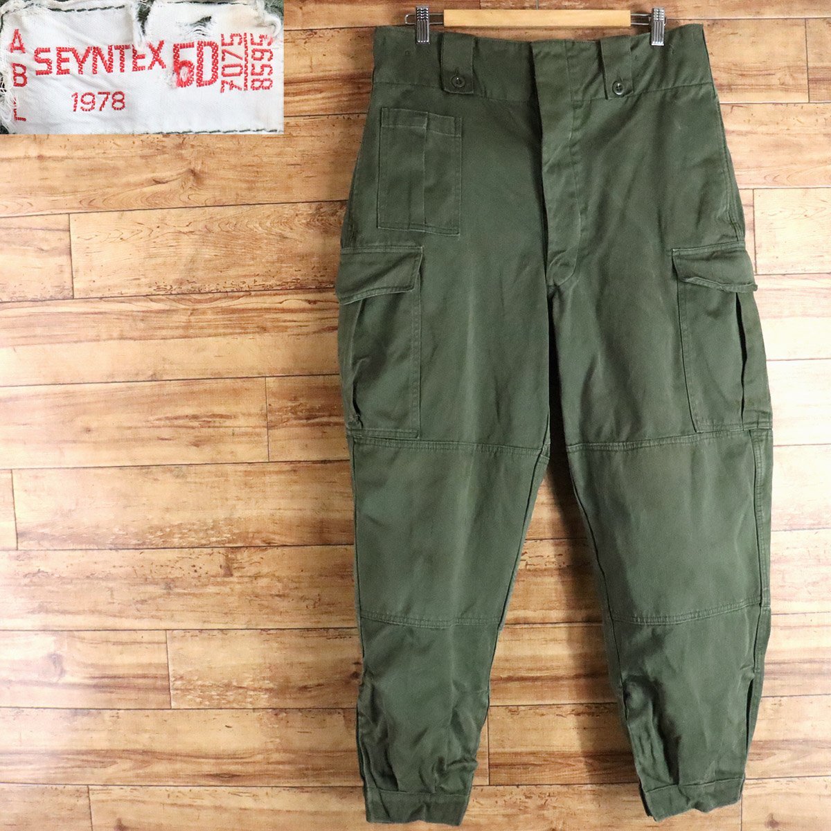 【やや傷や汚れあり】K9T/R10.12-5 70s ビンテージ ベルギー軍 M-64 1978 フィールドパンツ カーゴパンツ M64 ユーロミリタリー ヴィンテージの落札情報詳細 ...