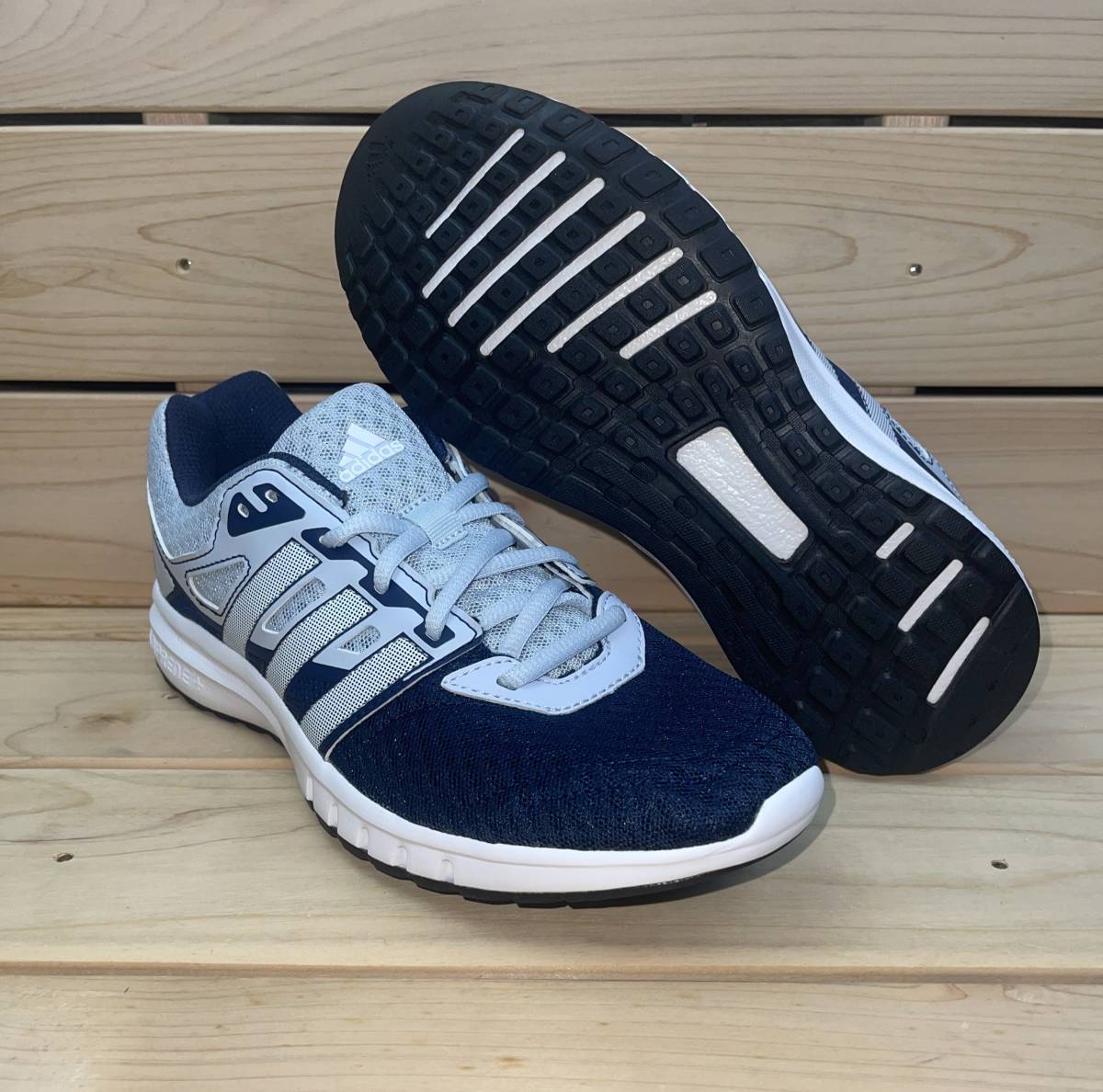 【未使用】1円 スタート アディダス 23.5cm ギャラクシー 2 ネイビー ホワイト adidas Galaxy 2 W レディース ...