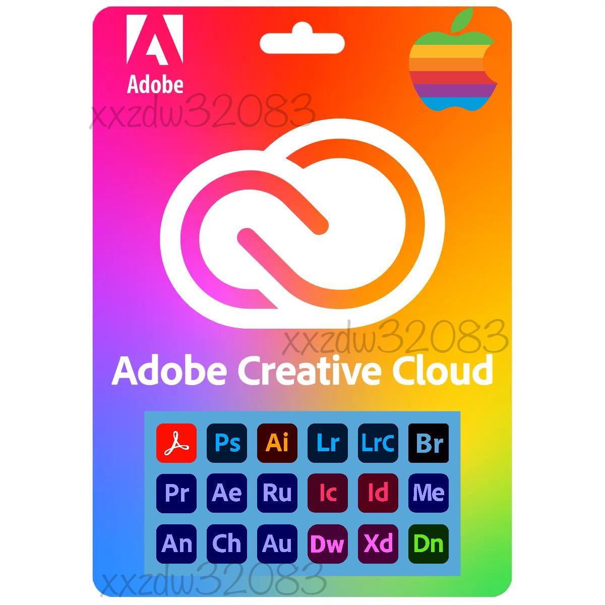 【未使用に近い】2024年正規版！Adobe Creative Cloud 12ヶ月版macOS専用 M1/M2/INTEL/アドビ/アクロバット/フォトショップ/プレミアプロ ...